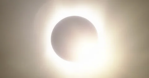 Close Up of Total Solar Eclipse With Clo... | Stock Video | Pond5