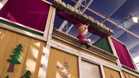 Close up of traditional folk puppet thea... | Stock Video | Pond5