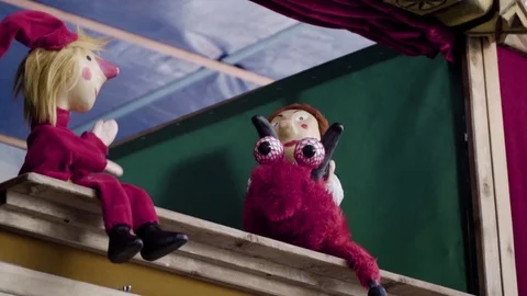 Close up of traditional folk puppet thea... | Stock Video | Pond5