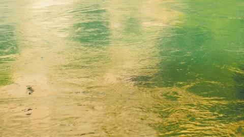 Close-up of the translucent water of a r... | Stock Video | Pond5