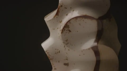 Close-up of Turning Art Sculpture in Stu... | Stock Video | Pond5