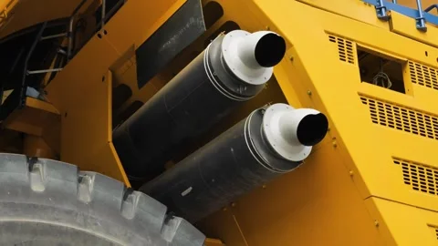 Lorry Exhaust Stock Footage ~ Royalty Free Stock Videos | Pond5
