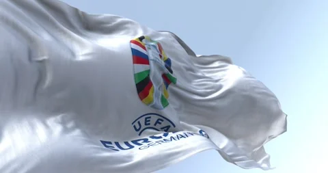 Close-up of UEFA Euro 2024 European Foot... | Stock Video | Pond5