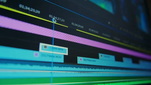 Close up of Video editing on a computer.... | Stock Video | Pond5