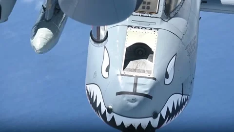 Close-up view A-10 Thunderbolt II discon... | Stock Video | Pond5