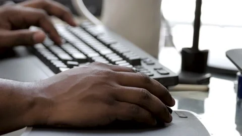 African American Typing Stock Videos – Royalty-Free HD & 4K Videos