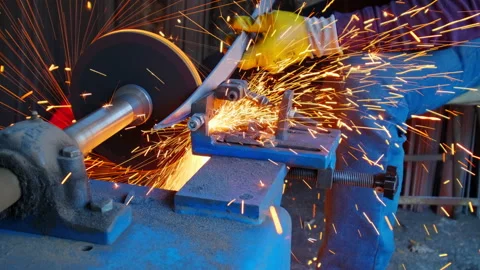 Sharpening Sword Stock Video Footage | Royalty Free Sharpening Sword ...