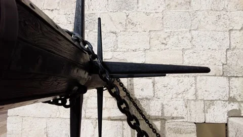 Close-up View Of The Chain Winch Mechani... | Stock Video | Pond5