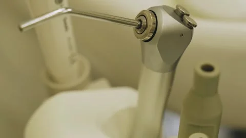 A Close-Up View of a Dental Chair's Sali... | Stock Video | Pond5