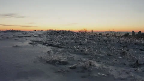 Close-up view from a drone to the ground... | Stock Video | Pond5