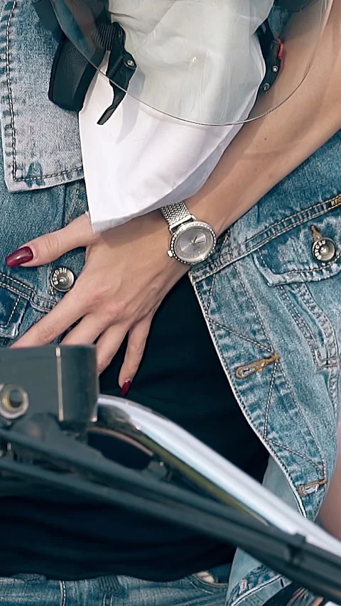 close view girl hand hugs muscular man o... | Stock Video | Pond5