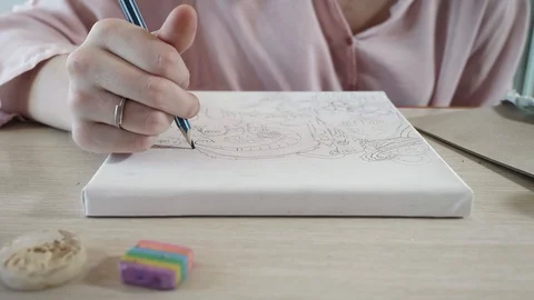 Hand Drawing Teenage Stock Videos – Royalty-Free HD & 4K Videos | Pond5