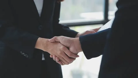 Close up view of job interview in office... | Stock Video | Pond5