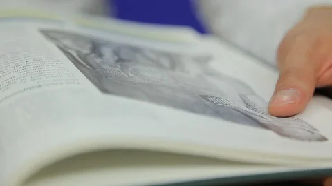 Close up view of pages of textbook with ... | Stock Video | Pond5