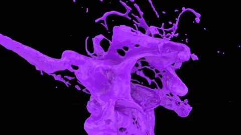 Purple Paint Splash Stock Videos – Royalty-Free HD & 4K Videos