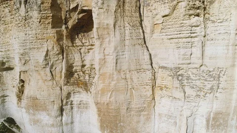 Close-up view of relief white cliff with... | Stock Video | Pond5