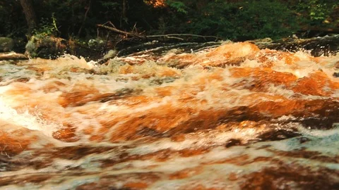 close view of the river you can see the ... | Stock Video | Pond5