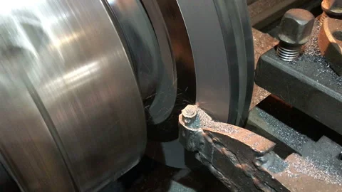 Close up view at smooth-cutting turning ... | Stock Video | Pond5