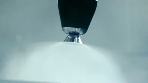 Close up view of spray painting robot ar... | Stock Video | Pond5