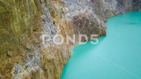Photograph: A close up view of the surface of Lake Alapolo and the ...