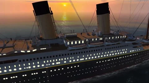 Close up view of titanic ship | Stock Video | Pond5