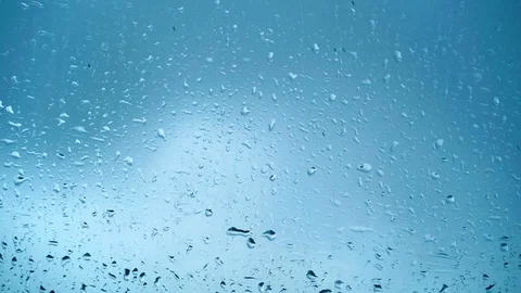 Close Rainy Weather Close Up Windows Raindrops Falling Stormy Stock ...