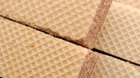 Close up of waffles, rotation in circle.... | Stock Video | Pond5