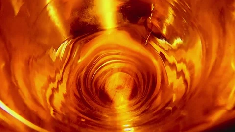 Close up of water surface shaking in gla... | Stock Video | Pond5