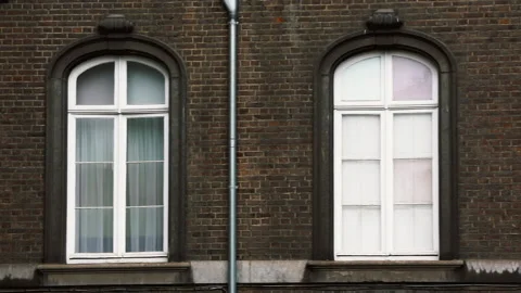Close-up of the windows of a residential... | Stock Video | Pond5