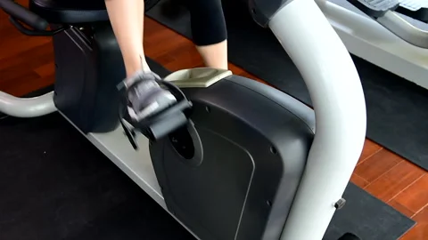 Close up of woman feet doing endurance c... | Stock Video | Pond5