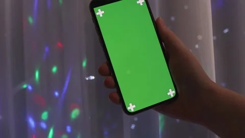 Close up woman hand holding green screen... | Stock Video | Pond5