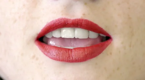 Girl Lips Singing Close Up Stock Video Footage | Royalty Free Girl Lips ...
