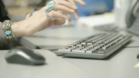 Slow Motion Typing Keyboard Stock Video Footage | Royalty Free Slow ...