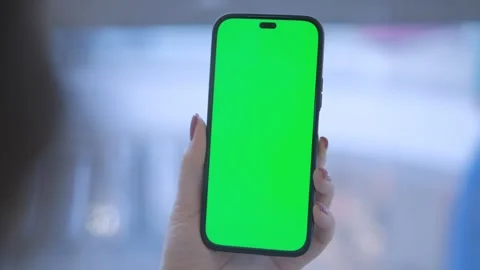 Close-up of a woman's hand holding a mob... | Stock Video | Pond5