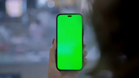 Close-up of a woman's hand holding a mob... | Stock Video | Pond5