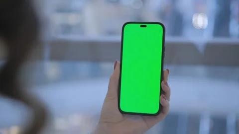 Close-up of a woman's hand holding a mob... | Stock Video | Pond5