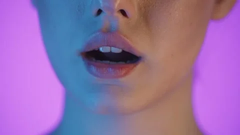 Girl Tongue Saliva Stock Videos – Royalty-Free HD & 4K Videos | Pond5