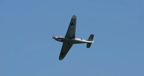 Close Up of WWII Nazi Aircraft Flying Lo... | Stock Video | Pond5