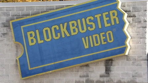 Closed Blockbuster video movie rental st... | Stock Video | Pond5