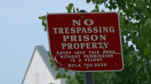 Closed women's maximum security prison w... | Stock Video | Pond5