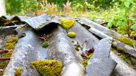 The closer look of the Asbestos on the g... | Stock Video | Pond5