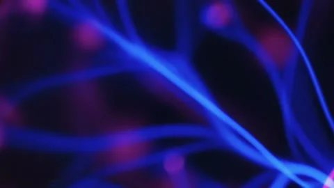 Closer look of the blue gas beams inside... | Stock Video | Pond5