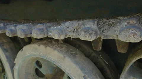 Tank Tire Tracks Stock Footage ~ Royalty Free Stock Videos | Pond5