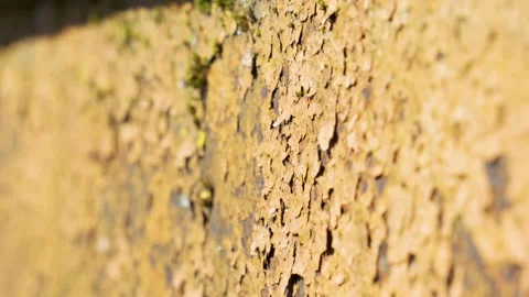 The closer look of the rust on the paint... | Stock Video | Pond5