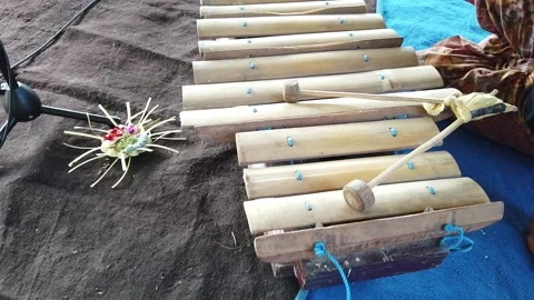 Closeup of Bali Gamelan Music Instrument... | Stock Video | Pond5