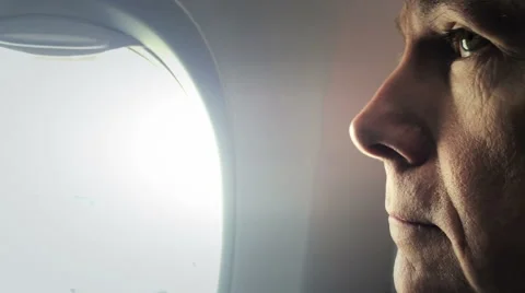 closeup of a businessman looking out the... | Stock Video | Pond5