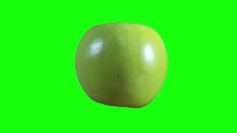 Closeup Green apple rotation tuning on g... | Stock Video | Pond5