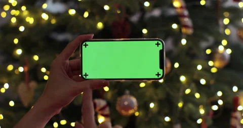 Closeup hand is holding chroma key green... | Stock Video | Pond5