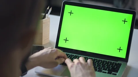 closeup man working on laptop computer w... | Stock Video | Pond5