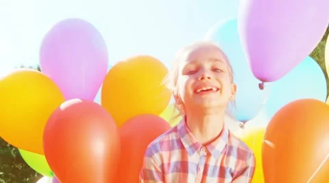Closeup portrait girl spinning with ball... | Stock Video | Pond5